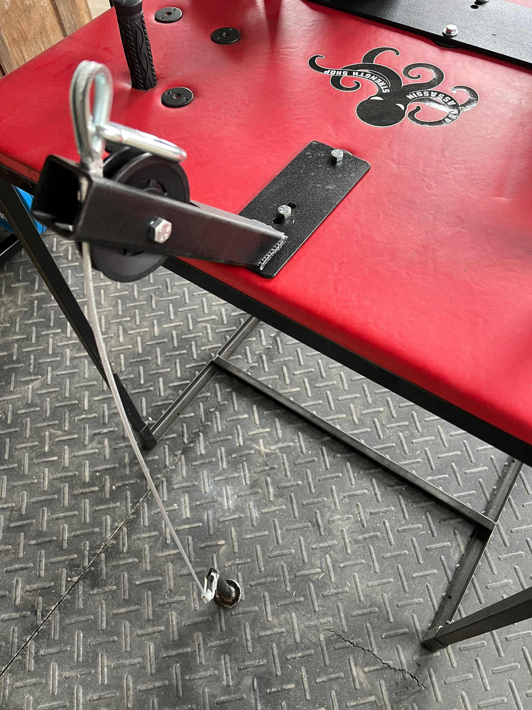 Armwrestling Table Pulley #1 – Arm Assassin Strength Shop